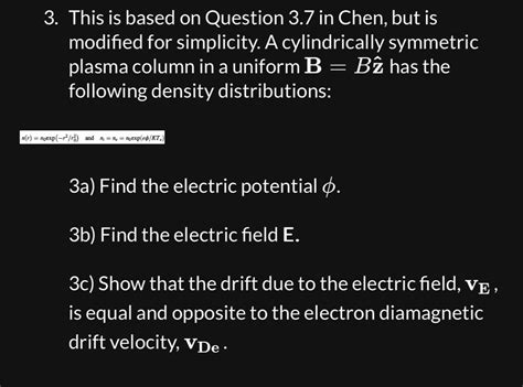 Solved 3 This Is Based On Question 37 In Chen But Is