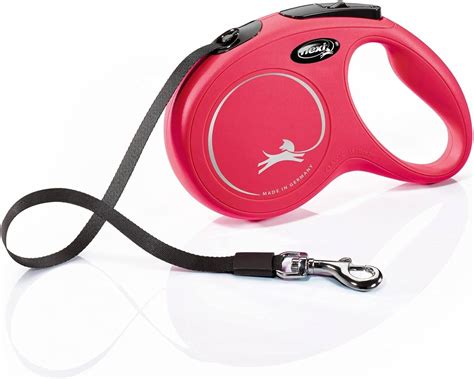 Flexi Classic M Tape 5 M Red For Dogs Retractable Safety Leashes For