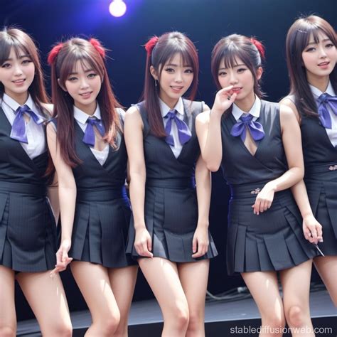 Highway Concert By Japanese Idols Stable Diffusion Online