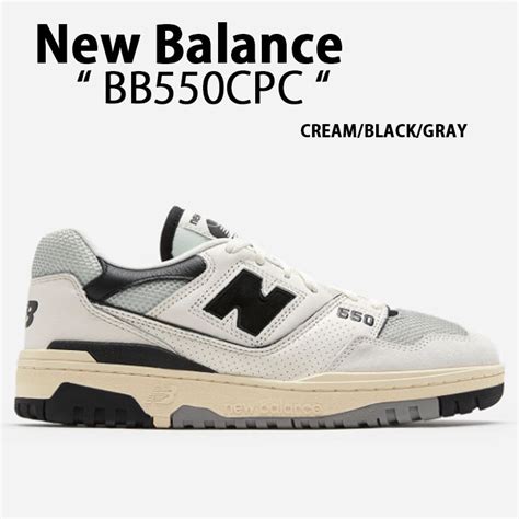 【楽天市場】new Balance ニューバランス スニーカー Bb550 Bb550cpc Cream Black Gray シューズ