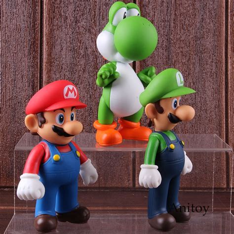 ¡chollo Set De 3 Figuras Pvc De 12 Cm Mario Luigi Y Yoshi Por Sólo 7 21€