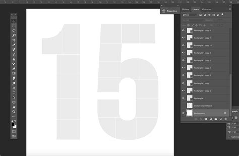 Plantilla De Collage De Fotos Con El Número 15 Forma Del Número Quince