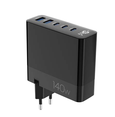 Universal Multi Port 140w Usb C Wall Charger With Led Display Pd 140w