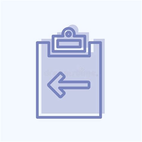 Icon Assignment Return 1 Suitable For Infographics Symbol Two Tone