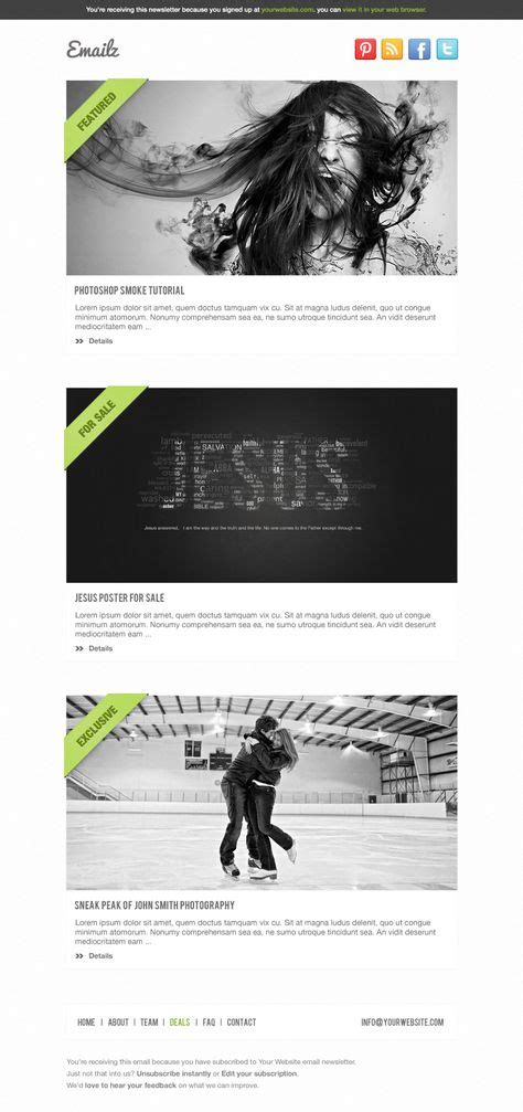 13 Edm Template Ideas Edm Template Email Templates Email Newsletter