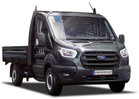 Ford Transit Flatbed Truck With Canvas Viarent Hungary