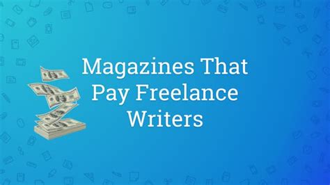 Magazines That Pay Writers Pptx