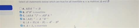 solved select all statements below which are true for all