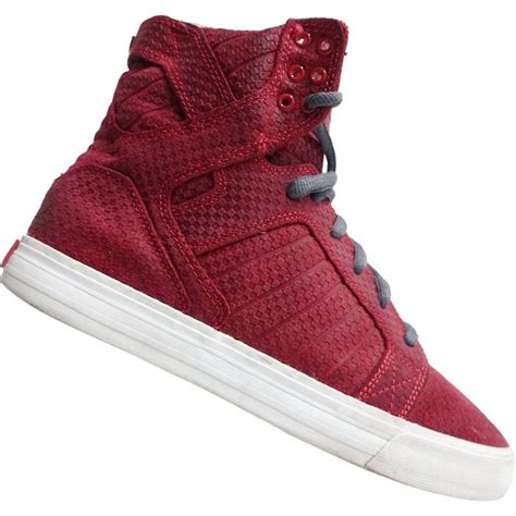 Supra Supra Men Skytop Muska 001 Red Sz 10 High Top Skateboarding Grailed