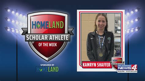Homeland Scholar Athlete Of The Week Kamryn Shaffer