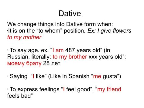 Dative Odp