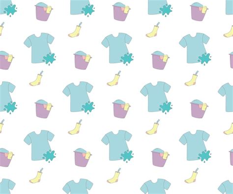 Premium Vector Seamless Pattern With Clothing Elements Theme Is Washing