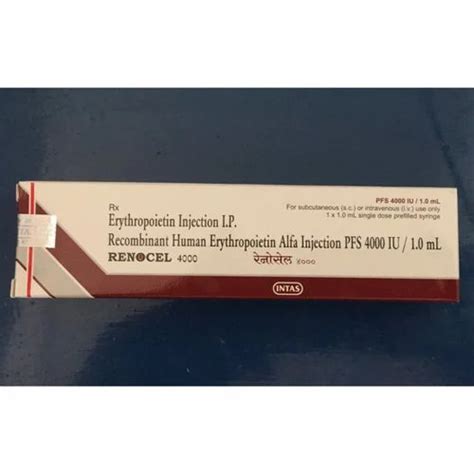 Renocel 4k Injection 4000 Iu At Rs 999piece In New Delhi Id