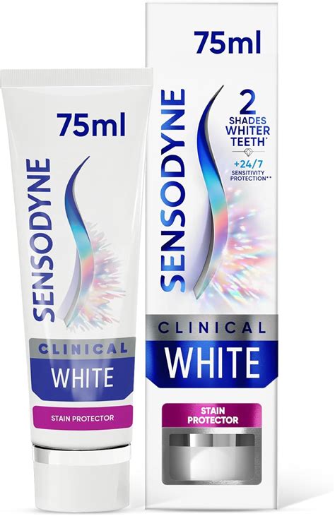 Sensodyne Clinical White Sensitive Teeth Whitening Toothpaste Stain