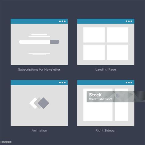 Site Web Wireframe Layouts Ui Kits For Site Map And Ux Design Website Wireframe Layouts Ui Kits