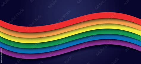 3d Abstract Wave Rainbow Lgbt Spectrum Flag Marble Background Paper