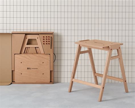 The Stackable Flat Pack Lab Stool By King And Webbon