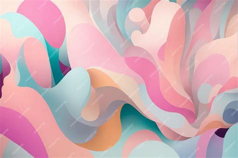 Premium Ai Image Abstract Wavy Background Colorful Paper Cut Vector Illustration