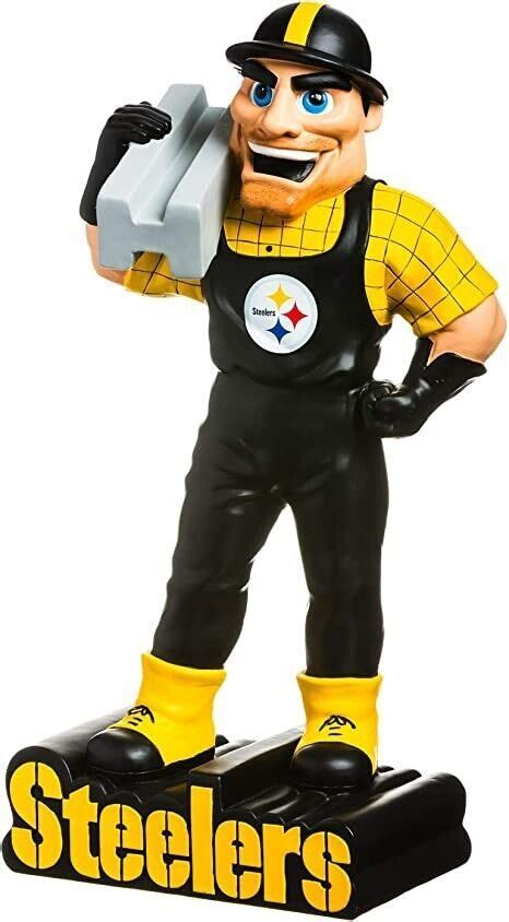 Steely Mcbeam Pittsburgh Steelers Mascot 12 Statue New In Box
