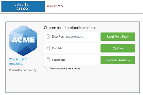 Duo Two Factor Authentication With Ldaps For Cisco Asa Ssl Vpn With Browser And Secure Client