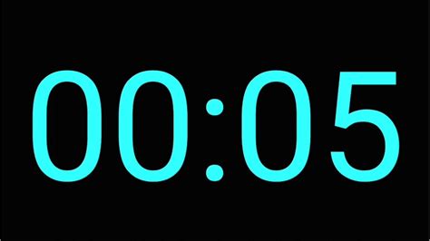 Second Countdown Timer DARK MODE YouTube