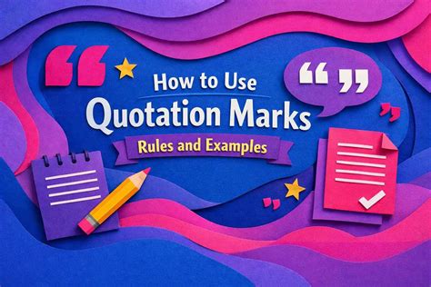 How To Use Quotation Marks Rules And Examples