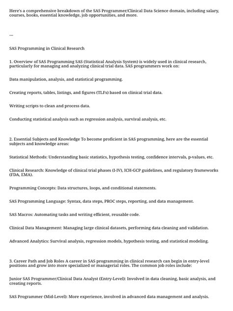 Sas Programming 2nd Pdf Pdf Sas Software Statistics