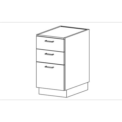 Objetos Bim ¡descarga Gratis B4540 Base Cabinet File Drawer