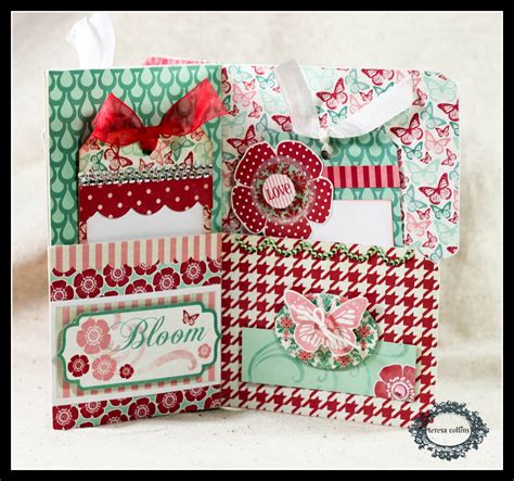 TERESA COLLINS DESIGN TEAM Spring Fling Altered File Folder By Sesil Cratin