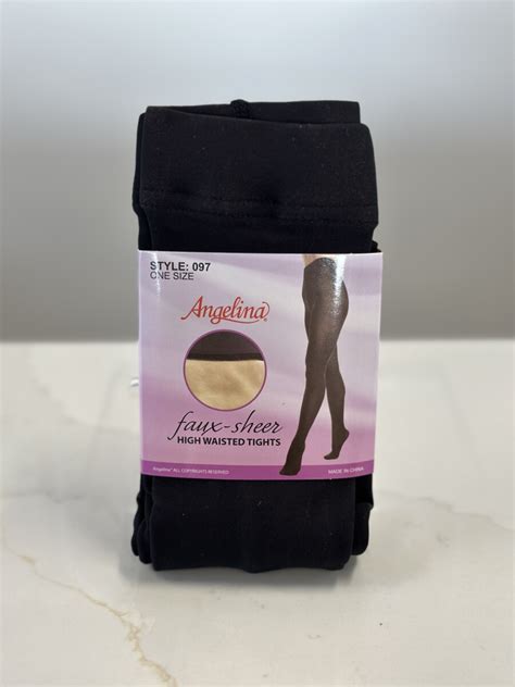 Elsa ” Faux Sheer Tights Black Nude Ale Accessories