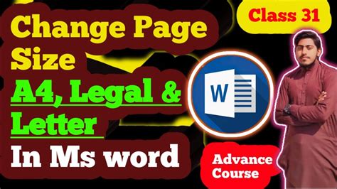 How To Change Page Size In Microsoft Word A4 Legal Letter YouTube
