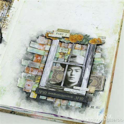 Altered Photograph With Old Book Frame