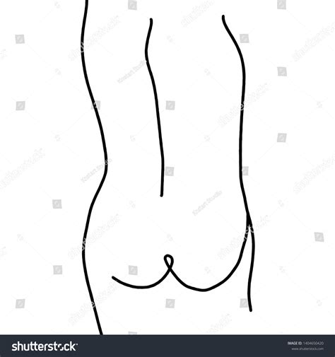 Nude Line Drawing Naked Body Illustration Stock Vector Royalty Free Shutterstock