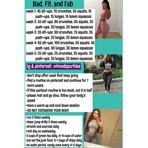 Thick Things Workout Thick Workout Schedule Getting Thick Tips