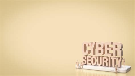 Premium Photo The Cyber Security For Technology And It Concept 3d