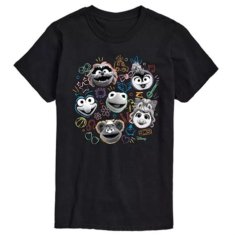 Disneys Muppet Babies Big And Tall Faces Graphic Tee