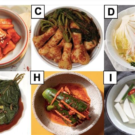 Some Popular Variants Of Kimchi A Baechu Kimchi B Kkakdugi Kimchi C