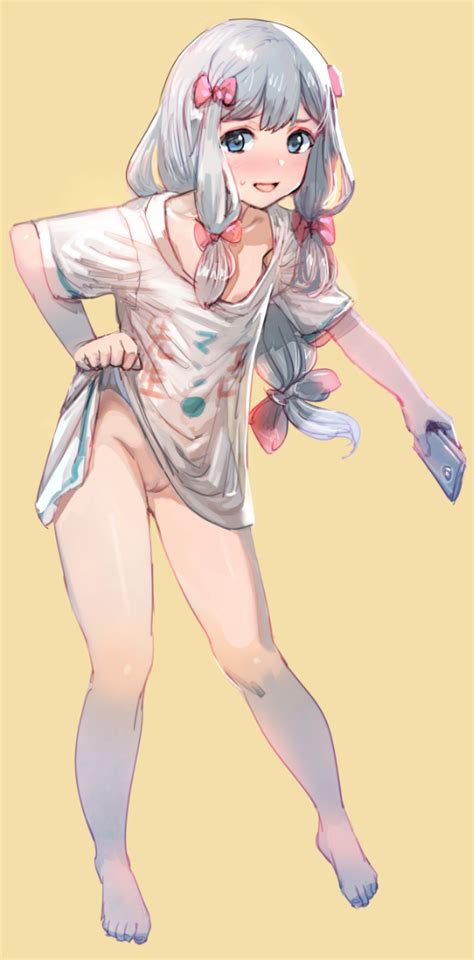 Bow Bhp Izumi Sagiri Eromanga Sensei Commentary Request 1girl Adrenaline Barefoot