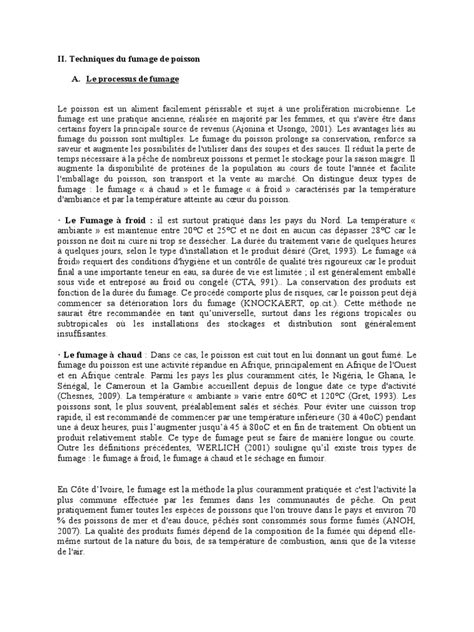 Techniques De Fumage De Poisson Pdf Fumer Cuisine La Nature