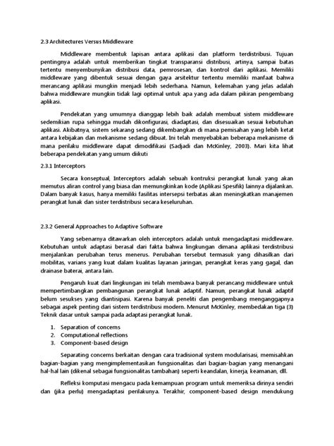 Architecture Vs Middleware And Self Management Pdf