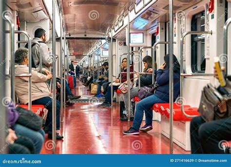 Passengers In Train Editorial Stock Image Image Of Pedestrians 271416639