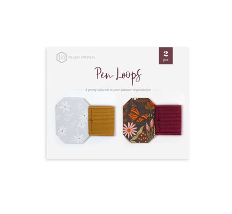 Plum Paper Pen Loops Monarch