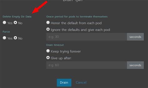 Rancher2 Docs Dont Outline The Implications Of The `delete Empty Dir Data` Drain Option