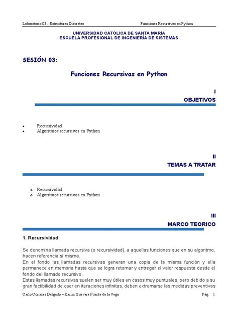 Lab03 Algoritmos Recursivos Edi2022 Pdf Algoritmos Python