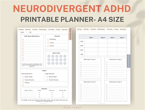 Adhd Planner Template