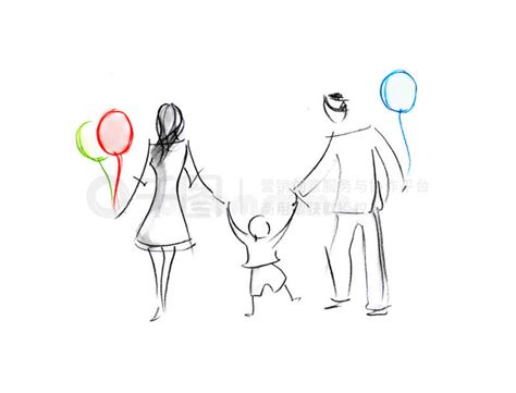 成员高清图片 黑白幸福家庭成员散步。 黑白幸福家庭成员散步。图片免费下载 5132012689 千图网pro