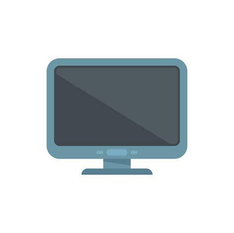 Monitor Border Icon Flat Vector Pc Desktop 17336395 Vector Art At Vecteezy