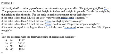 Solved Problem 1 1 Use If Elseif Else Type Of Chegg Com