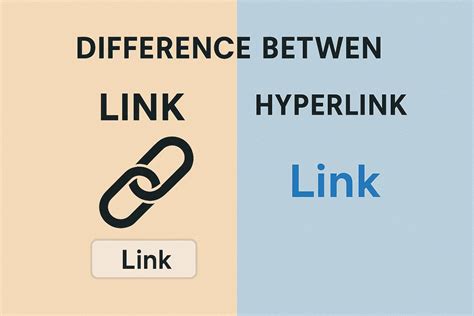 The Technical Difference Between Link And Hyperlink In Html
