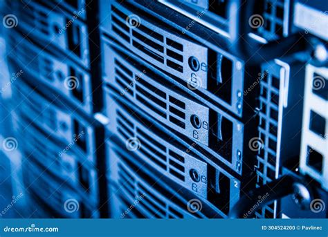 Cluster Of Data Storage SSD Hard Drives Inside Server Rack Stock Photo Image Of Raid Data
